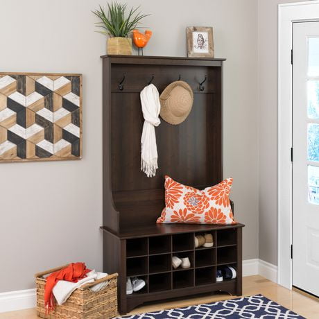 Click here for Prepac Manufactured Wood Hall Tree With Shoe Stora... prices