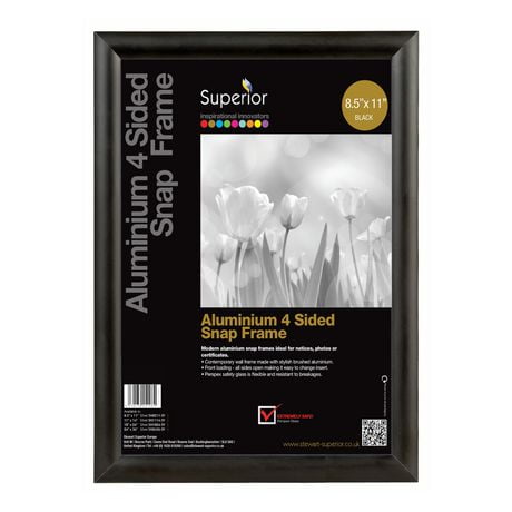 SECO Snap Poster Frame Case, 8.5 x 11 Inches, Black - Walmart.ca