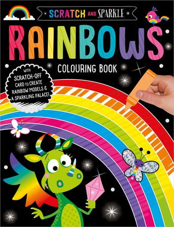 Scratch and Sparkle Rainbows Colouring Book | Walmart Canada