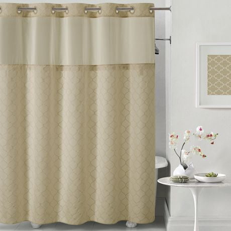 Click here for Hookless Mosaic Embroidery Shower Curtain With Pev... prices