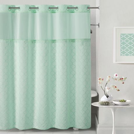 Click here for Hookless Mosaic Embroidery Shower Curtain With Pev... prices