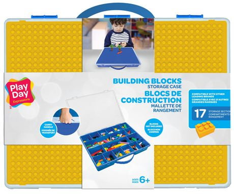 Play Day - Blue Building Blocks Storage Case with Handle - Walmart.ca
