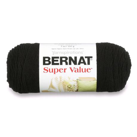 Click here for Bernat Super Value Yarn (197 G  7 Oz) Black prices