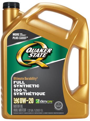 Quaker State Ultimate Durability Full Synthetic Pack 0W-20 Motor Oil ...