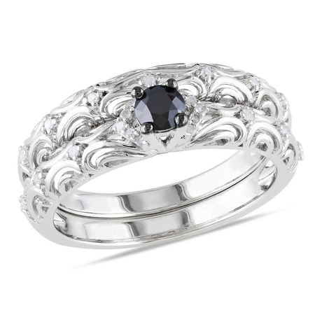 Click here for Asteria 0.33 Carat T. W. Black And White Diamond S... prices