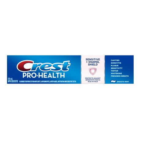 Crest Pro-Health Sensitive + Enamel Shield Fresh Mint Toothpaste ...