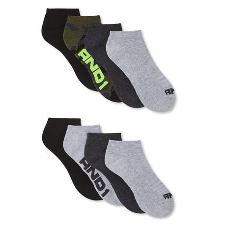 AND1 Boys' Low-Cut Socks 8-Pack, Sizes M-L - Walmart.ca