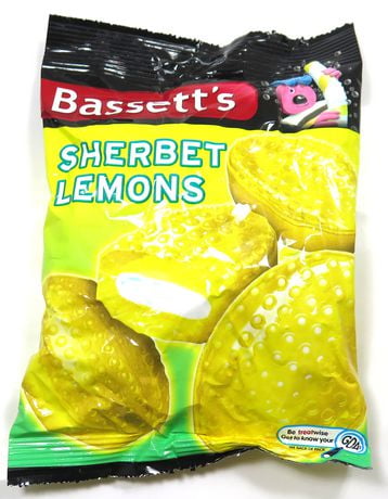 Maynard Bassetts Sherbet Lemons - lemon flavour sweets with a fizzy ...