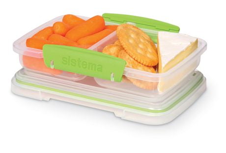 Sistema Small Split Storage Container, Colours May Vary, 350ml, Colours ...