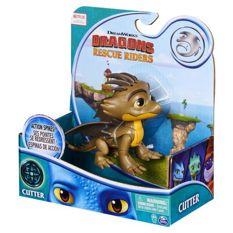 DreamWorks Dragons Rescue Riders, Cutter Dragon Action Figure with ...