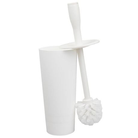 Click here for Home Basics Plastic Toilet Brush Holder  White Whi... prices
