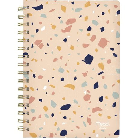 Click here for Mead Pink Terrazzo Medium Planner 2022 Pink prices