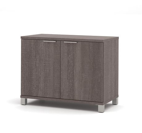 Click here for Bestar Pro-Linea 2-Door Storage Unit Bark Gray prices