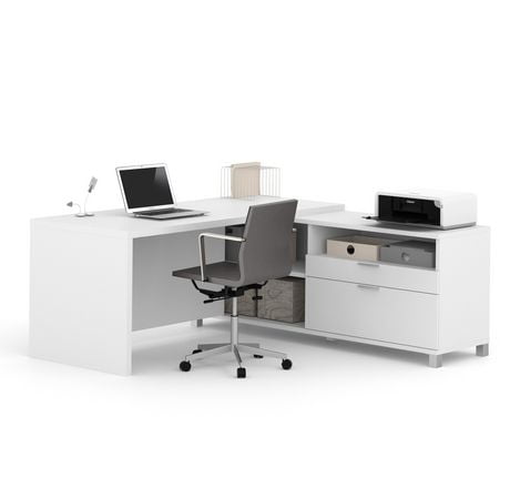 Click here for Bestar Pro-Linea L-Desk White prices