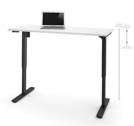 Click here for Bestar 30 X 60 Electric Height Adjustable Table Wh... prices