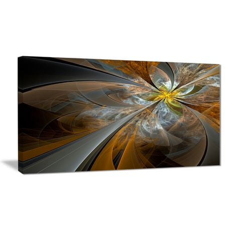 Click here for Design Art Symmetrical Yellow Fractal Flower Digit... prices
