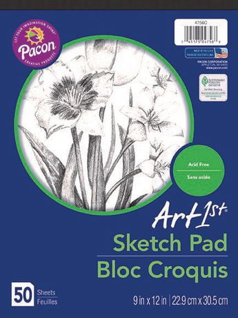 Pacon Art1st White Lightweight Paper Sketch Pad | Walmart Canada