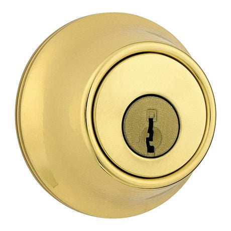 Fix-It Single Cylinder Deadbolt Brass | Walmart Canada