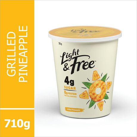 Light&Free Yogurt (NEW), Grilled Pineapple Flavour, 710g | Walmart Canada