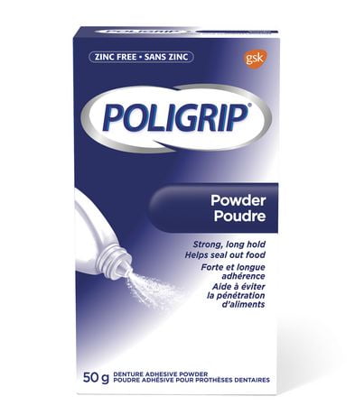 Poligrip Powder Denture Adhesive Powder, 50 g - Walmart.ca