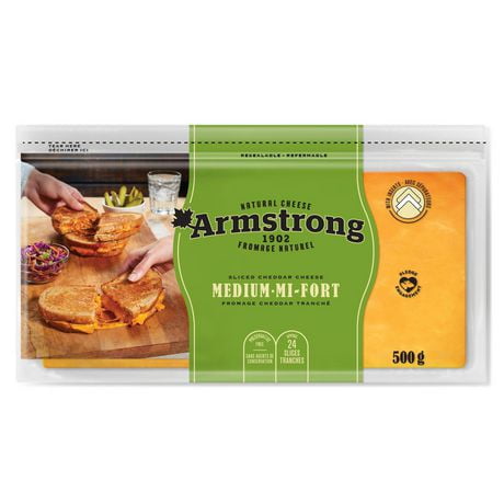 Armstrong Medium Cheddar Cheese Slices - Walmart.ca