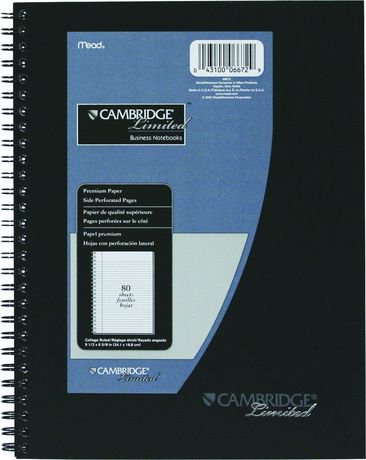 Cambridge Limited Business Refillable Notebook | Walmart.ca