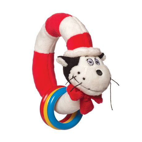 Manhattan Toy Dr. Seuss CAT in The Hat Take And Shake Ring Rattle And ...