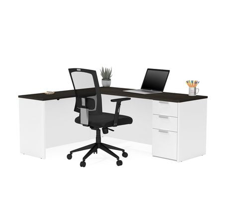 Click here for Bestar Pro-Concept Plus L-Desk White & Deep Grey prices