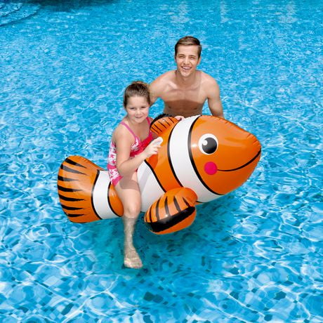 Click here for Blue Wave Clown Fish 67-In Inflatable Ride-On Pool... prices