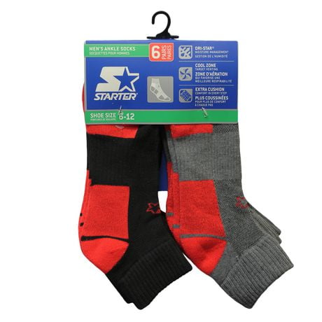 Starter Men's Ankle Socks - 6 Pairs | Walmart Canada
