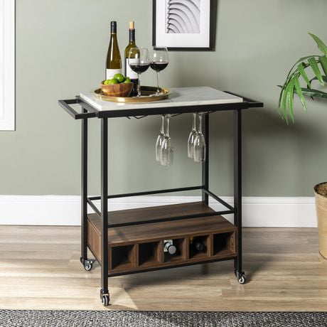 Click here for Manor Park Modern Industrial Bar Serving Cart With... prices