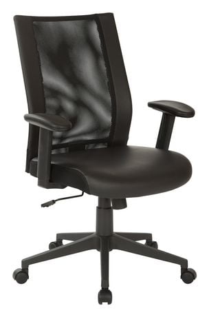 Click here for Work Smart Black Woven Mesh Back Task Chair Black prices