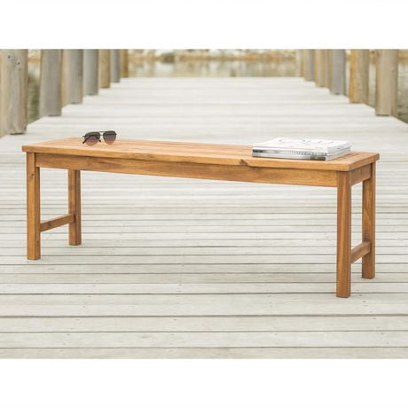 Click here for Manor Park Acacia Wood Outdoor Patio Bench - Multi... prices