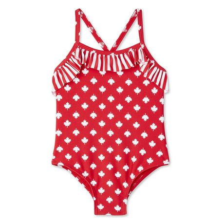 Click here for George Baby Girls Maple Twist 1-Piece Swimsuit Red... prices