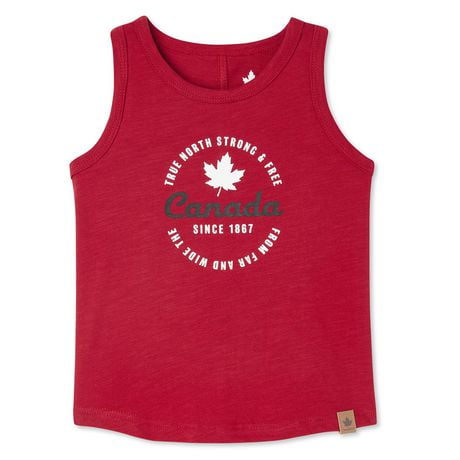 Click here for Canadiana Toddler Girls Graphic Tank Top Red 5T prices