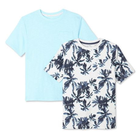Click here for George Boys Chest Pocket Tees 2-Pack Grey M prices