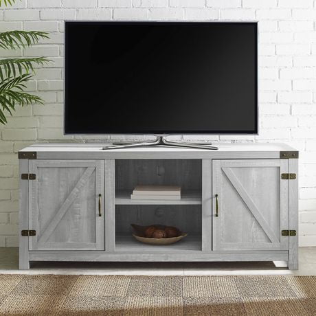 Click here for Manor Park Farmhouse Barn Door Tv Stand For Tvs Up... prices