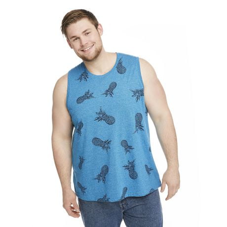 Click here for George Big Mens Melange Muscle Tank Blue 3Xl prices