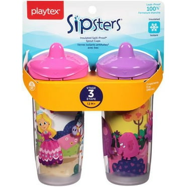 Playtex 55292566 10 oz Stage 2 Peppa Pig Girls 360 Spoutless Cup, Blue ...