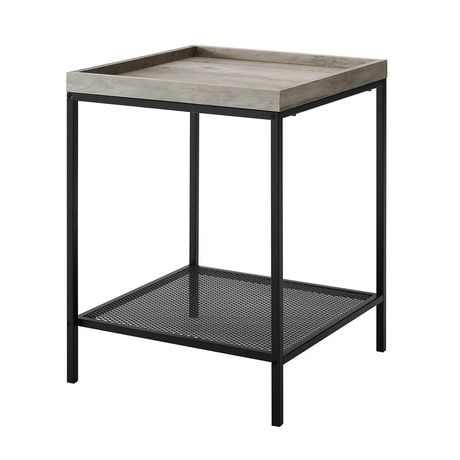 Click here for Manor Park Industrial Farmhouse Square Side Table... prices