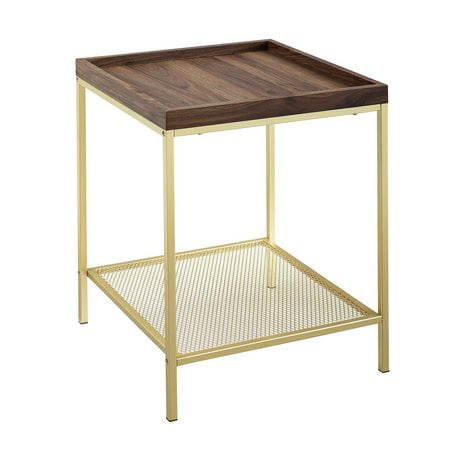 Click here for Manor Park Industrial Farmhouse Square Side Table... prices