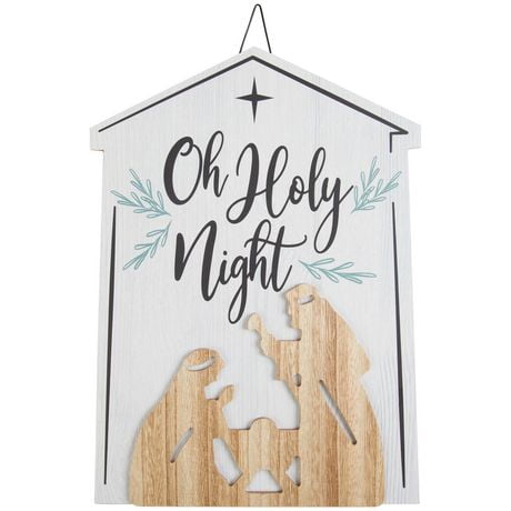 Holiday Time Oh Holy Night Sign | Walmart Canada