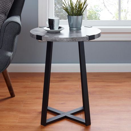 Click here for Manor Park Rustic Farmhouse Metal Wrap Side Table... prices