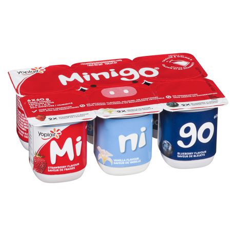 Minigo by Yoplait Fresh Cheese Strawberry Flavour/Vanilla Flavour ...