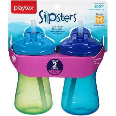 Playtex 55292566 10 oz Stage 2 Peppa Pig Girls 360 Spoutless Cup, Blue ...