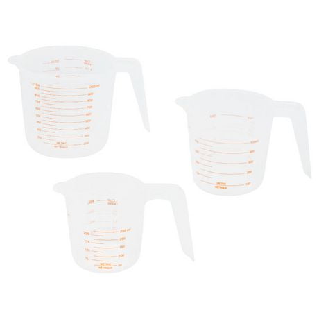 Baker's Secret 3 Piece Liquid Measuring Cup Set, White - Walmart.ca