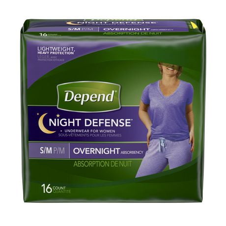 Depend Night Defense Incontinence Overnight Underwear for Women ...