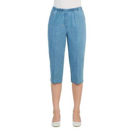 Alia Denim Pull-On Capri - Walmart.ca
