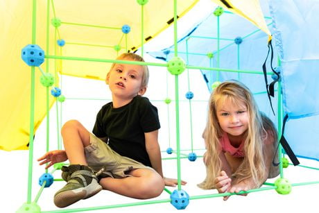 Funphix Fort 154 Pc Set for Supersized Glow in The Dark Fort Building ...