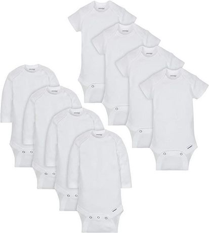 Click here for Onesies Brand Baby 8-Pack Bodysuit  White White 6-... prices